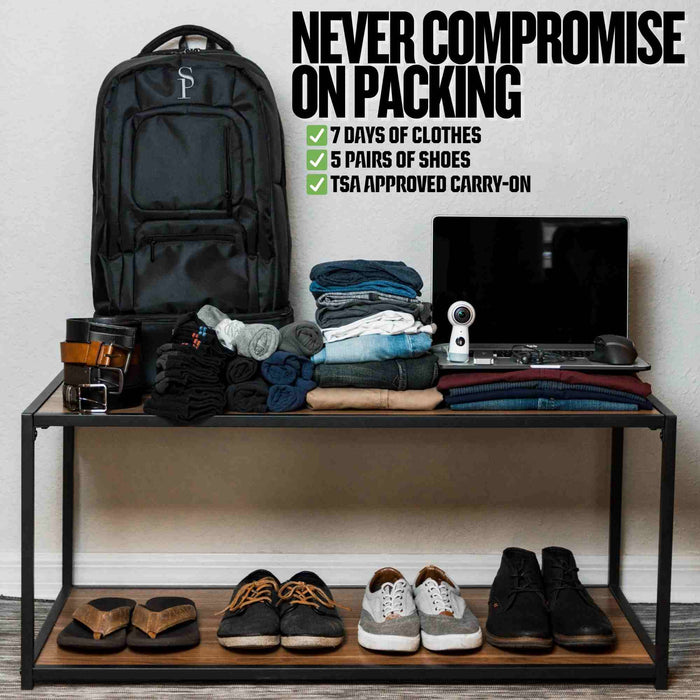 Sole Premise Travel Bag For Shoes, Clothes, Laptop And Camera ...