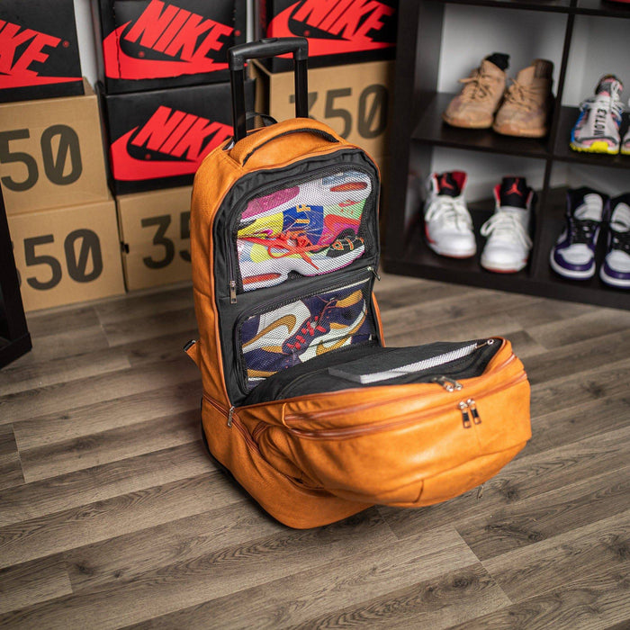 Brown Tumbled Leather Roller Bag (Only 100 Made) | Sole Premise